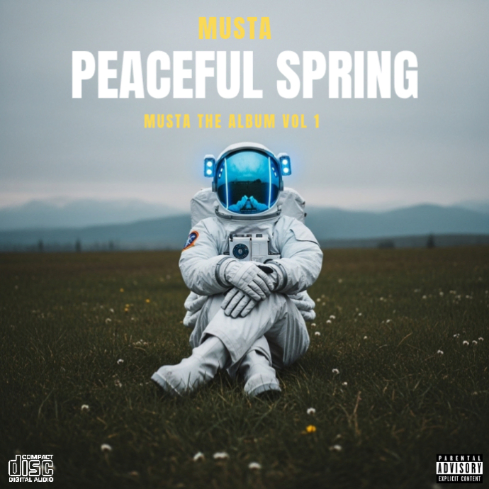 CD Mixtape/Album Cover Artwork Template | PosterMyWall