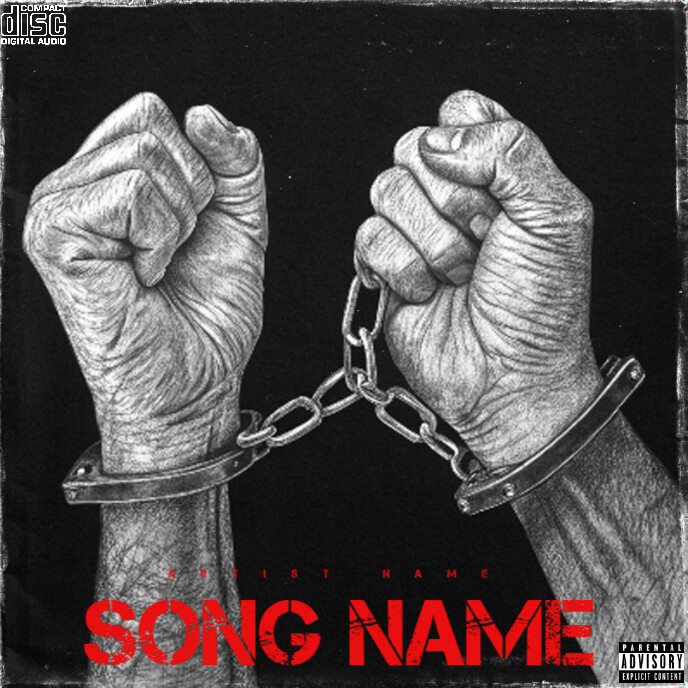 CD Mixtape/Album Cover Artwork Template | PosterMyWall