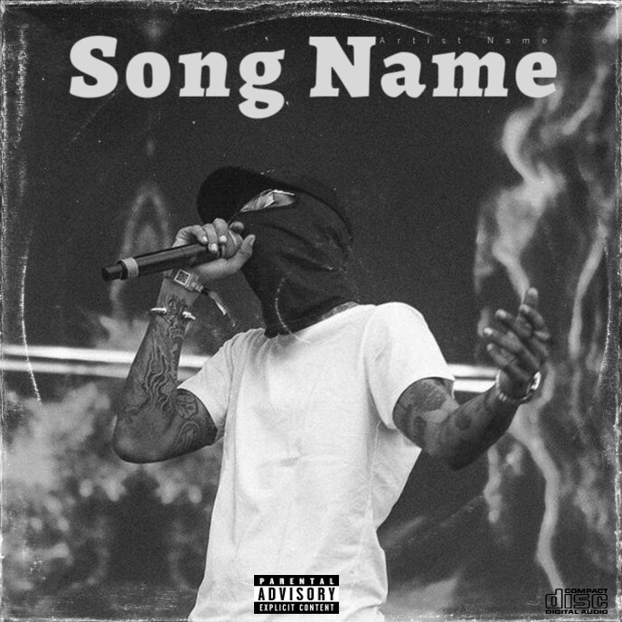 CD Mixtape/Album Cover Artwork Template | PosterMyWall