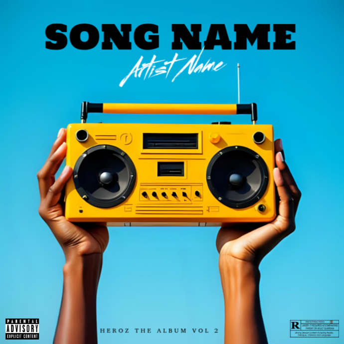 CD Mixtape/Album Cover Artwork Template | PosterMyWall