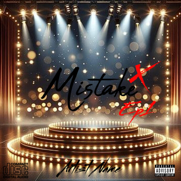 CD Mixtape/Album Cover Artwork Template | PosterMyWall