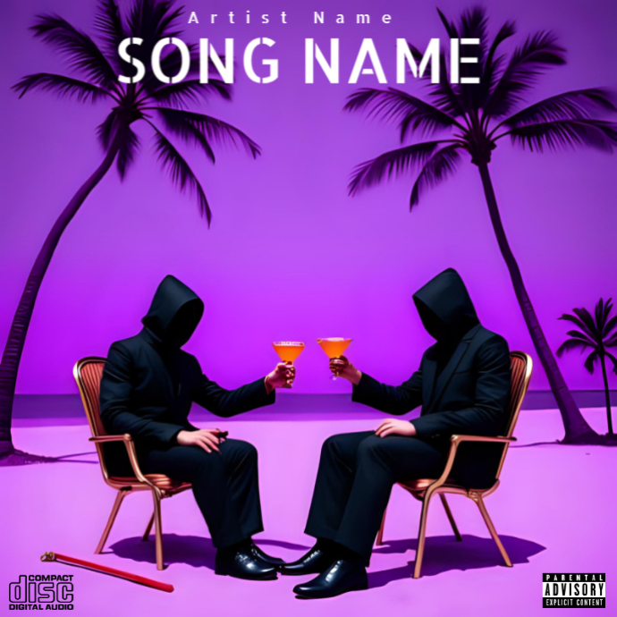 CD Mixtape/Album Cover Artwork Template | PosterMyWall