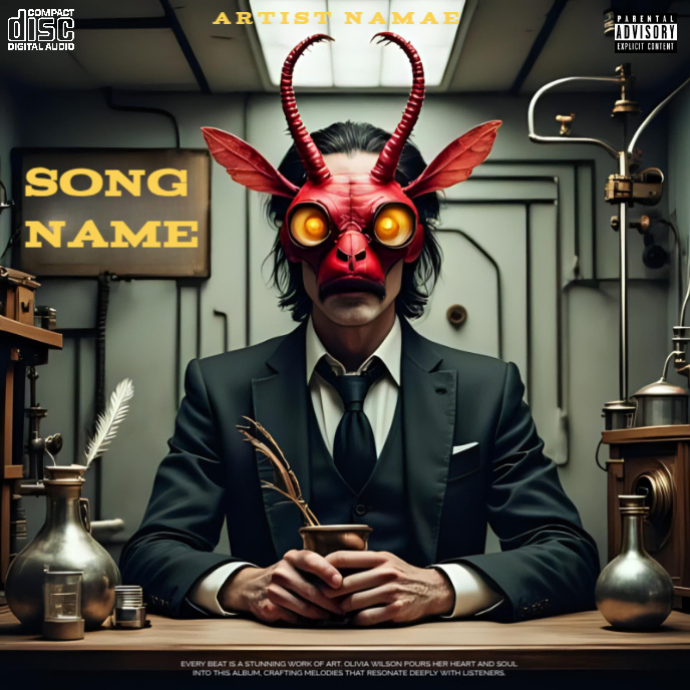 CD Mixtape/Album Cover Artwork Template | PosterMyWall