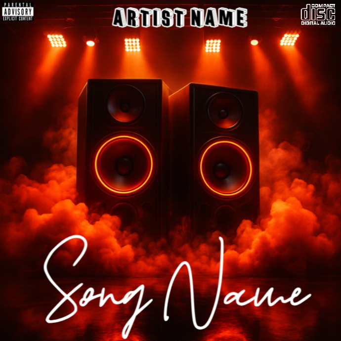 CD Mixtape Album Cover Artwork Template | PosterMyWall