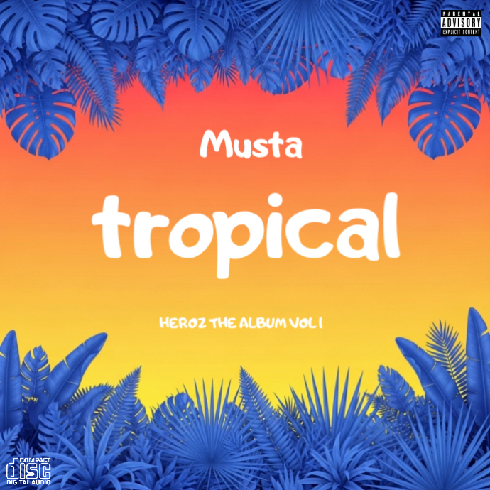 CD Mixtape/Album Cover Artwork Template | PosterMyWall