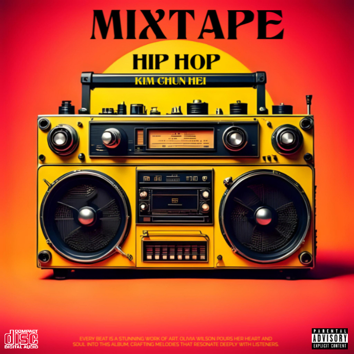 CD Mixtape/Album Cover Artwork Template | PosterMyWall