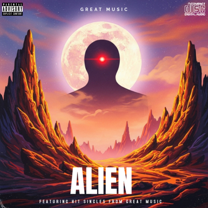 CD Mixtape/Album Cover Artwork Template | PosterMyWall