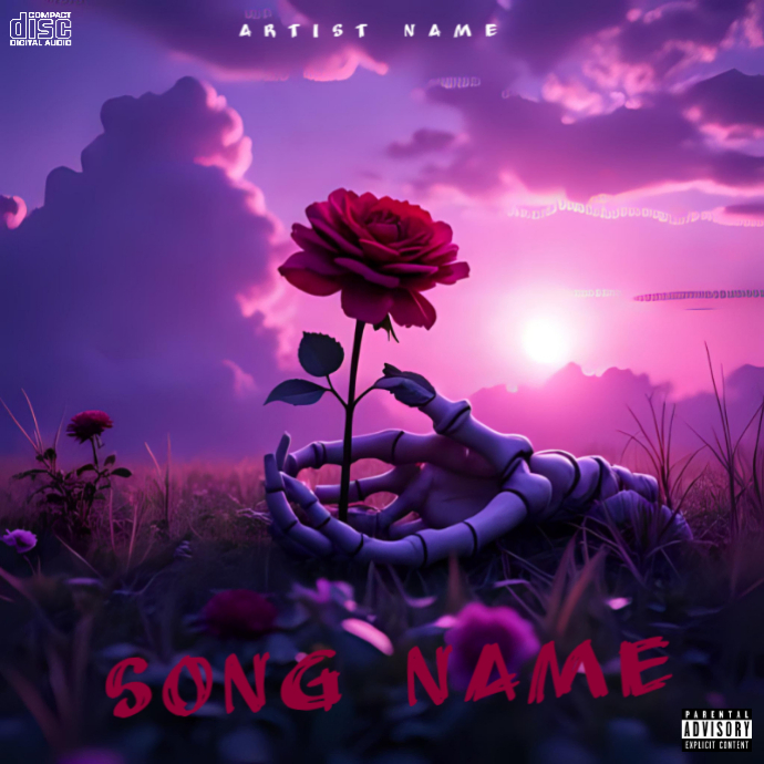 CD Mixtape/Album Cover Artwork Template | PosterMyWall