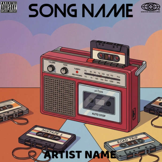 CD Mixtape Album Cover Artwork Template | PosterMyWall