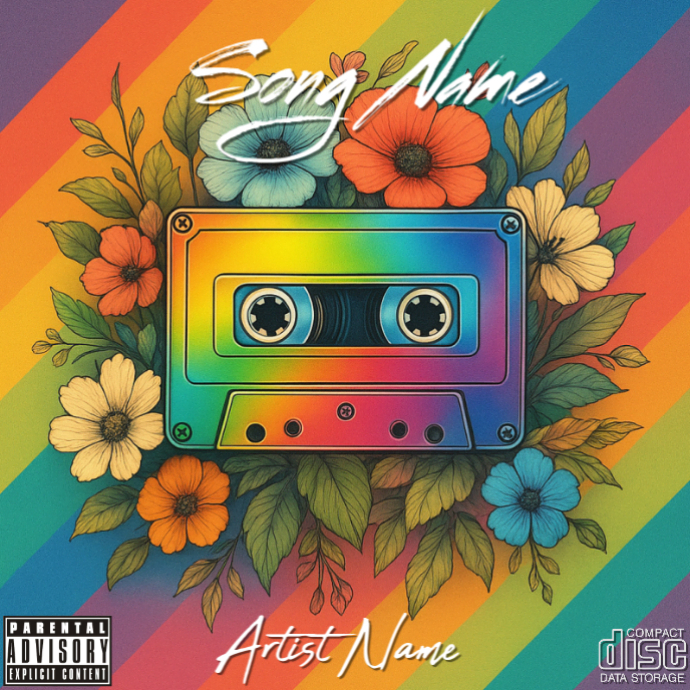 CD Mixtape Album Cover Template | PosterMyWall