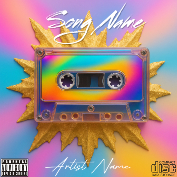 CD Mixtape Album Cover Template | PosterMyWall