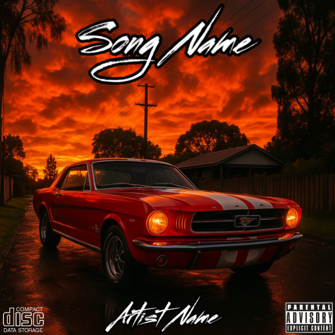 CD Mixtape Album Cover Template | PosterMyWall