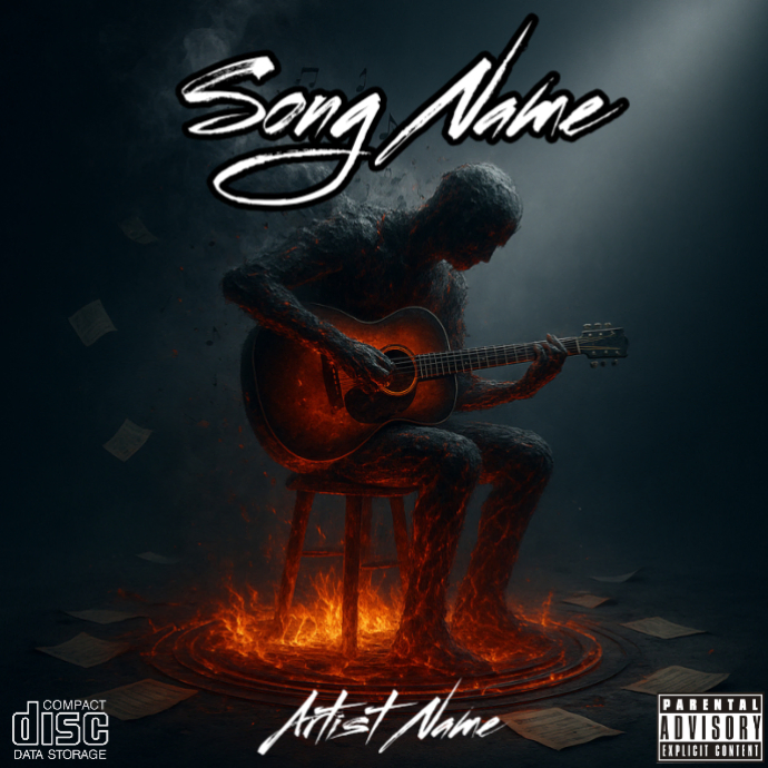 CD Mixtape Album Cover Template | PosterMyWall