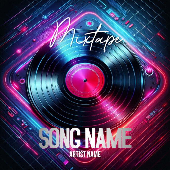 Copy of CD mixtape album cover | PosterMyWall