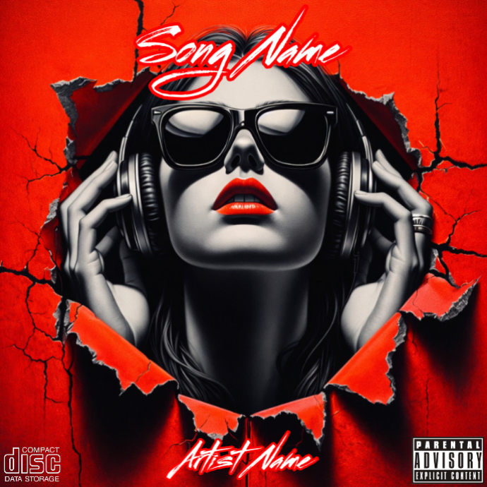 CD Mixtape Album Cover Template | PosterMyWall