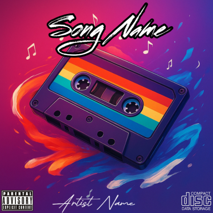 CD Mixtape Album Cover Template | PosterMyWall