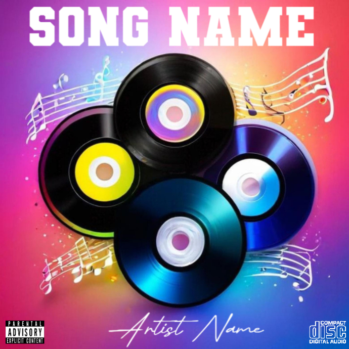 CD Mixtape Album Cover Template | PosterMyWall