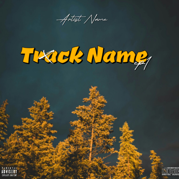 CD mixtape song album cover art work on Template | PosterMyWall