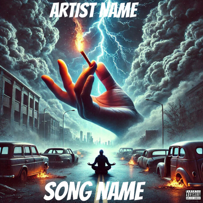 CD mixtape song album cover art work template | PosterMyWall