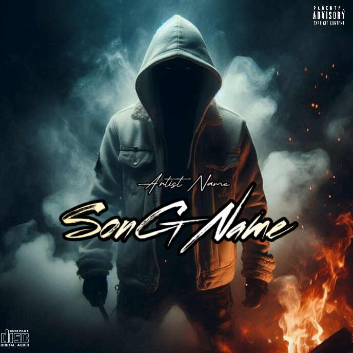 CD mixtape song album cover art work template | PosterMyWall