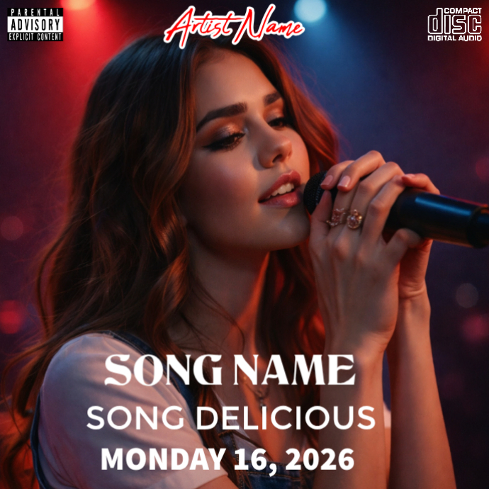 CD mixtape song album cover art work template | PosterMyWall