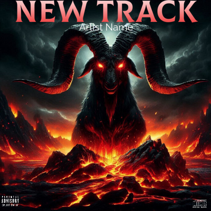 CD mixtape Song album cover art work template Modelo | PosterMyWall