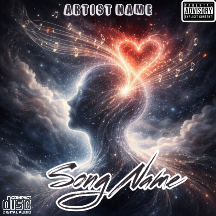 CD Mixtape / Song Album Cover Artwork Template | PosterMyWall