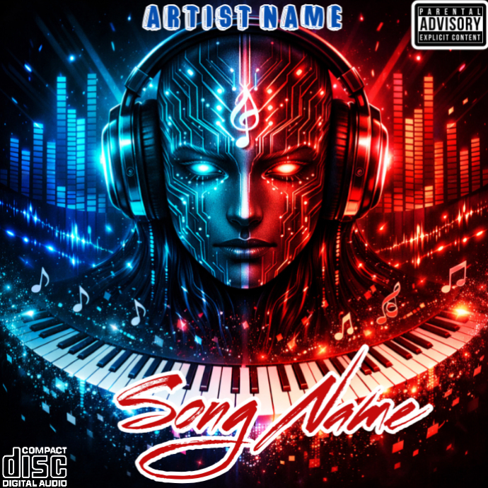 CD Mixtape / Song Album Cover Artwork Template | PosterMyWall