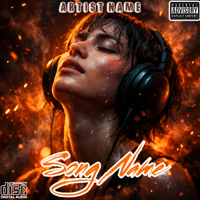 CD Mixtape / Song Album Cover Artwork Template | PosterMyWall