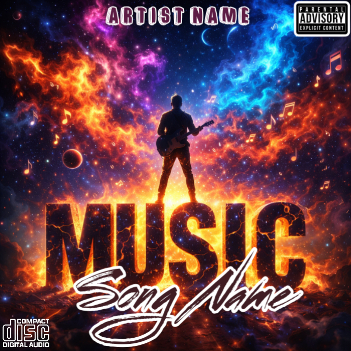 CD Mixtape / Song Album Cover Artwork Template | PosterMyWall