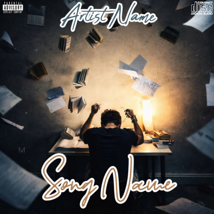 CD Mixtape/Song Album Cover Artwork Template | PosterMyWall