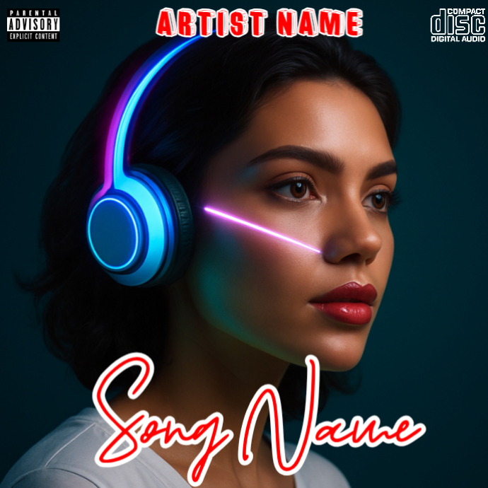 CD Mixtape/Song Album Cover Artwork Template | PosterMyWall