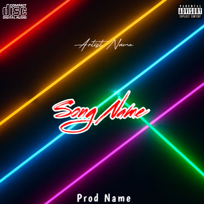 CD Mixtape/ Song Album Cover Artwork Template | PosterMyWall