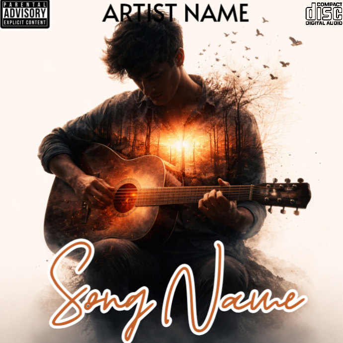 CD Mixtape/Song Album Cover Artwork Template | PosterMyWall