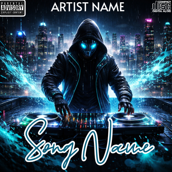 CD Mixtape/Song Album Cover Artwork Template | PosterMyWall