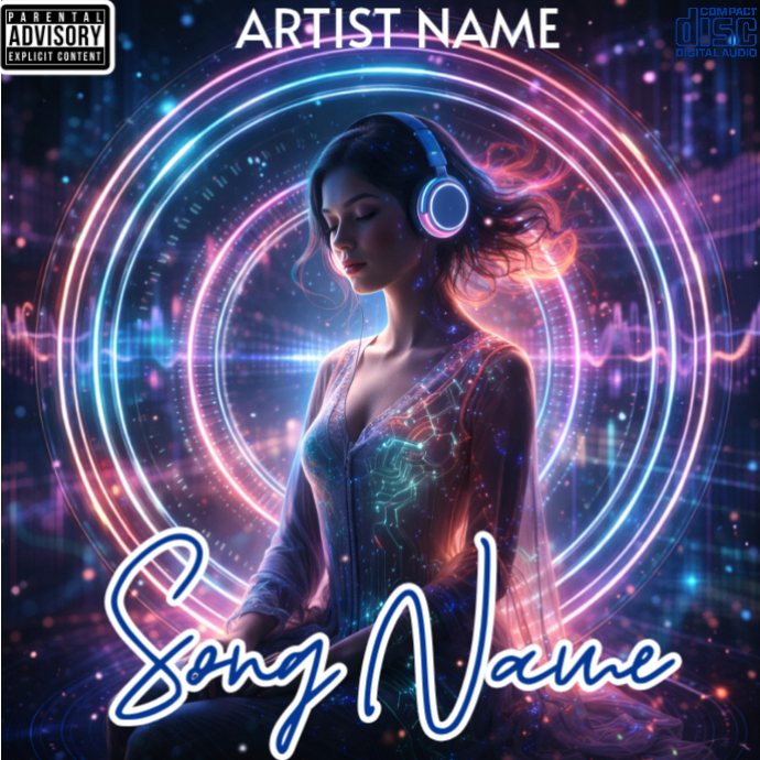 CD Mixtape/Song Album Cover Artwork Template | PosterMyWall