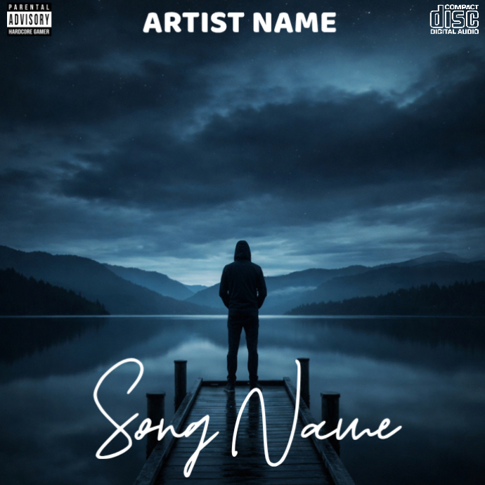 CD Mixtape/Song Album Cover Artwork Template | PosterMyWall