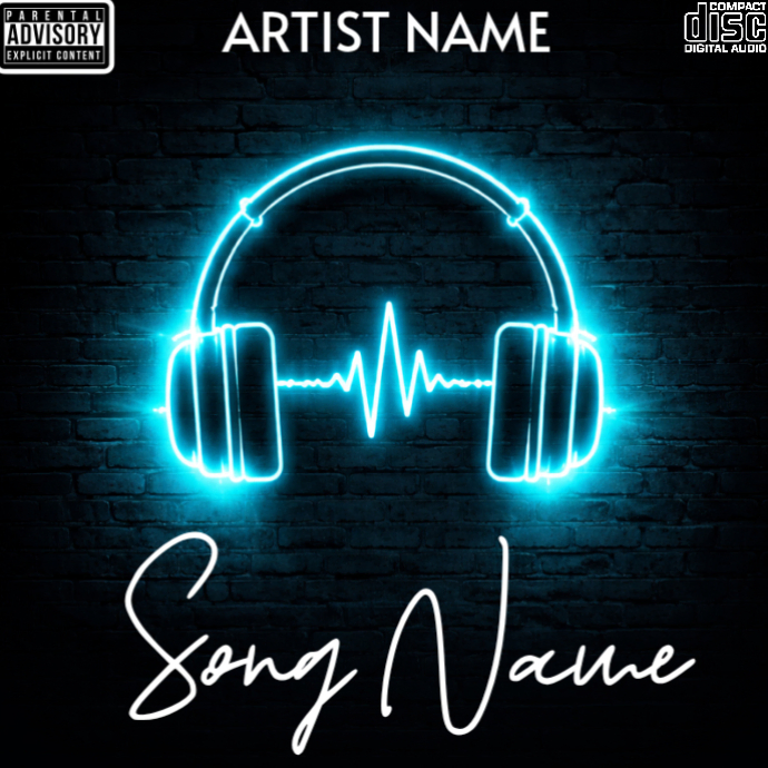 CD Mixtape/Song Album Cover Artwork Template | PosterMyWall