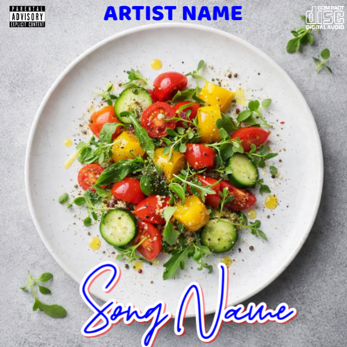 CD Mixtape/Song Album Cover Artwork Template | PosterMyWall