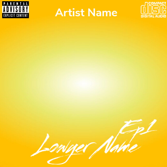 CD Mixtape/Song Album Cover Artwork Template | PosterMyWall