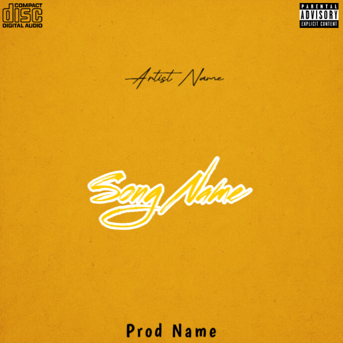 CD Mixtape/ Song Album Cover Artwork Template | PosterMyWall