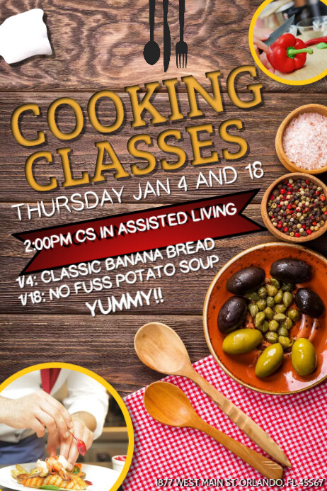 Cooking Classes | PosterMyWall