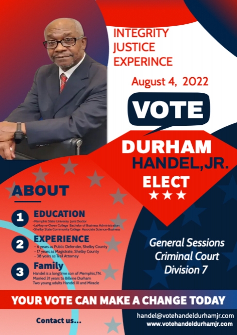 Copy of political campaign flyer | PosterMyWall