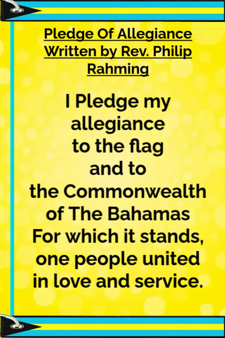 Copy of bahamian flag | PosterMyWall