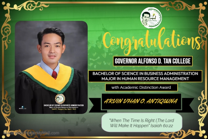 Copy of Graduation Layout | PosterMyWall