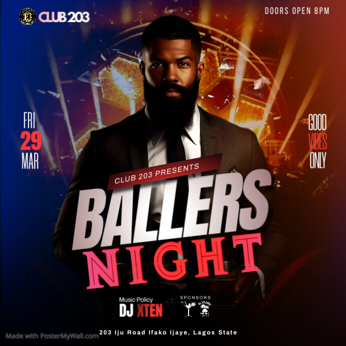 ballers night party | PosterMyWall