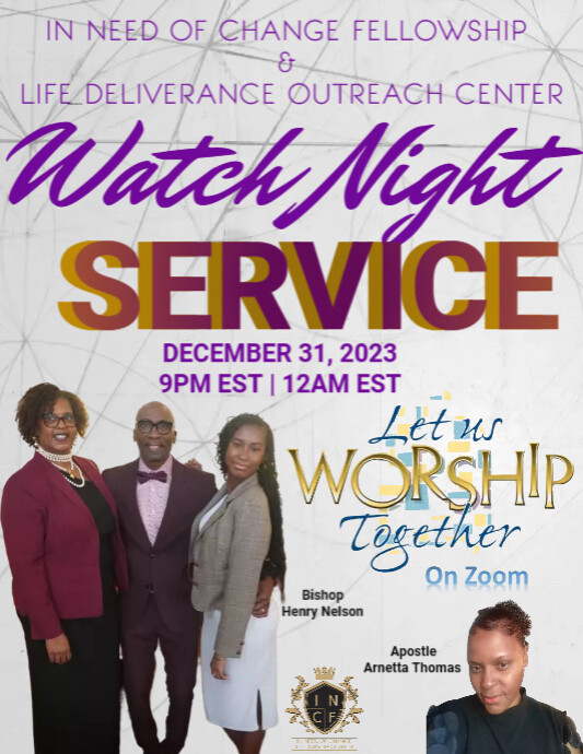 Church New Year Watch Night Service | PosterMyWall