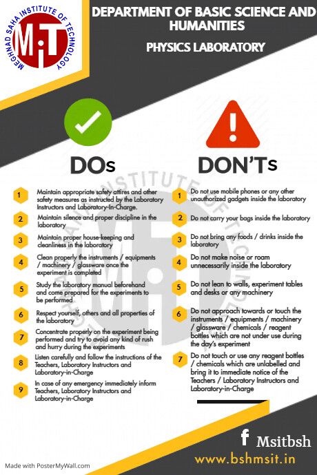 ENV_LAB_DOS_DONTS | PosterMyWall