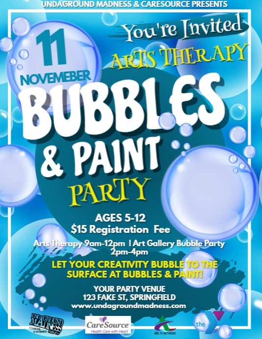 Bubble Party Poster | PosterMyWall