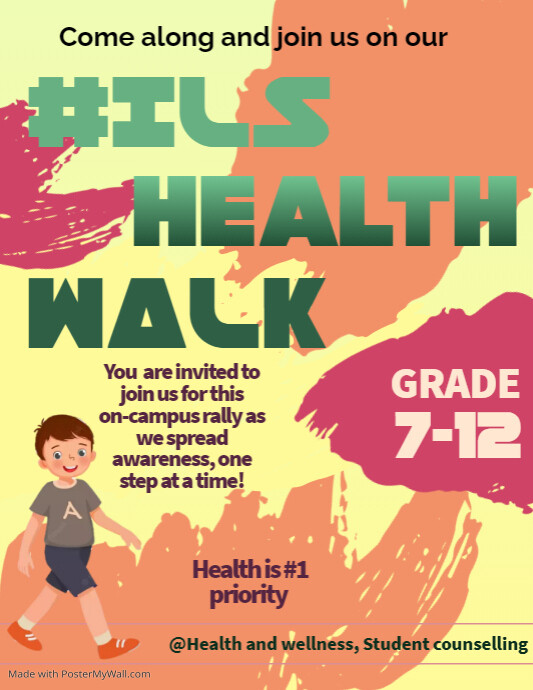 Copy of ILS Health Walk FLyer | PosterMyWall